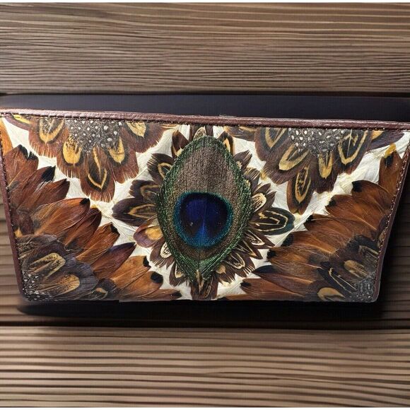 Bags | Vintage Lee Sands Genuine Peacock And Pheasant Feather Sheds ...